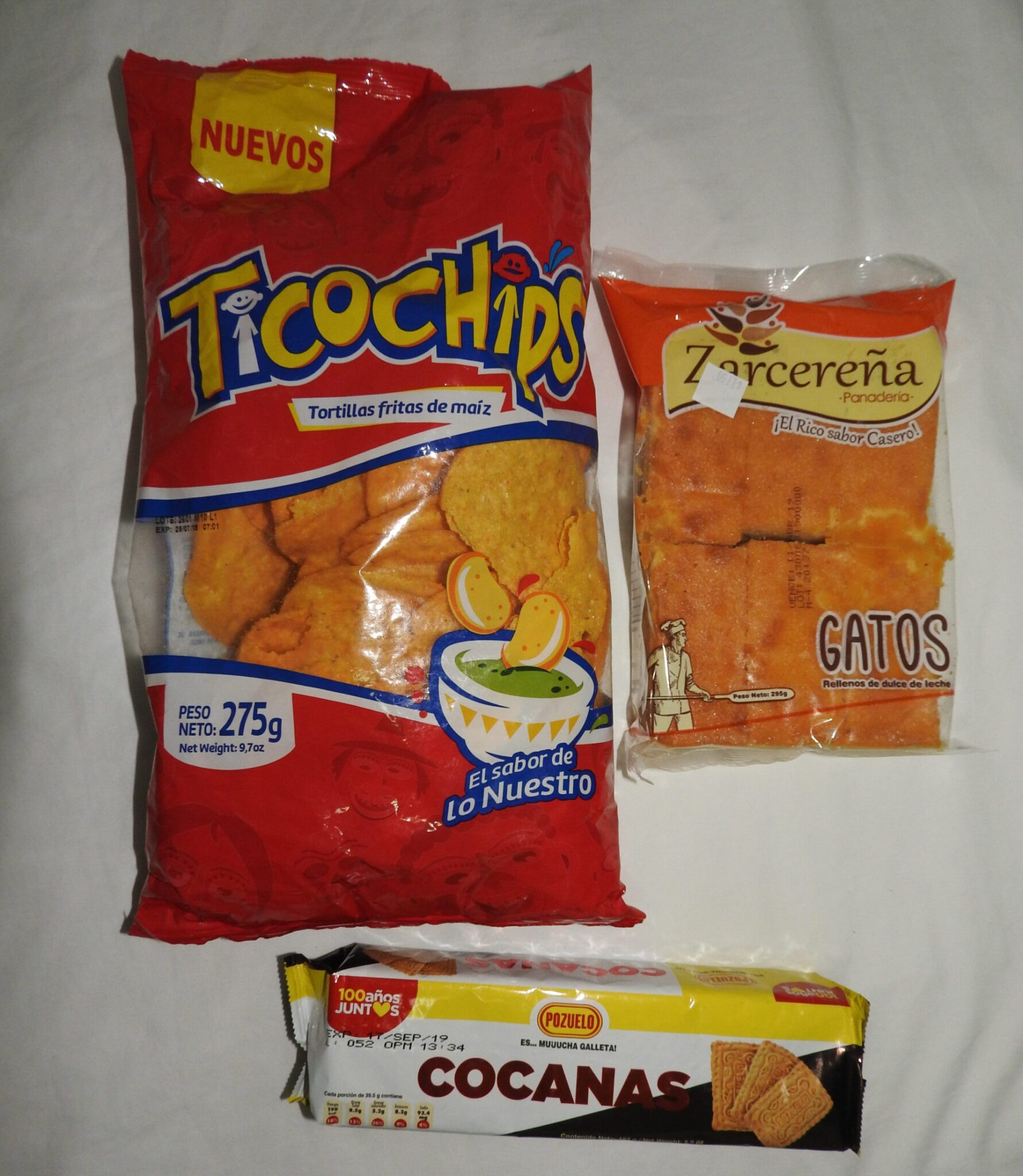 Food in Central America - Snacks and Cakes - Chile to Mexico